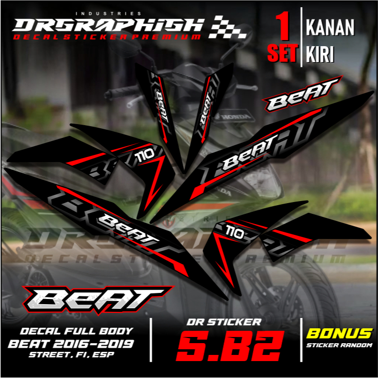 Jual S.B2 STRIPING BEAT FI STRIPING BEAT ESP STREET 2016 2017 2018 2019 ...