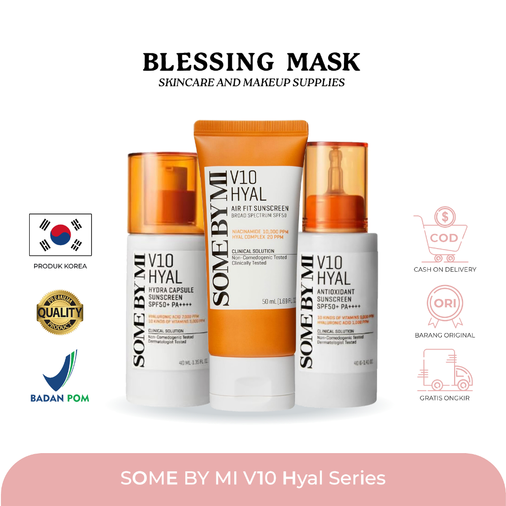 Jual SOME BY MI V10 Hyal AIR FIT Sunscreen - 50mL | Hydra Capsule ...