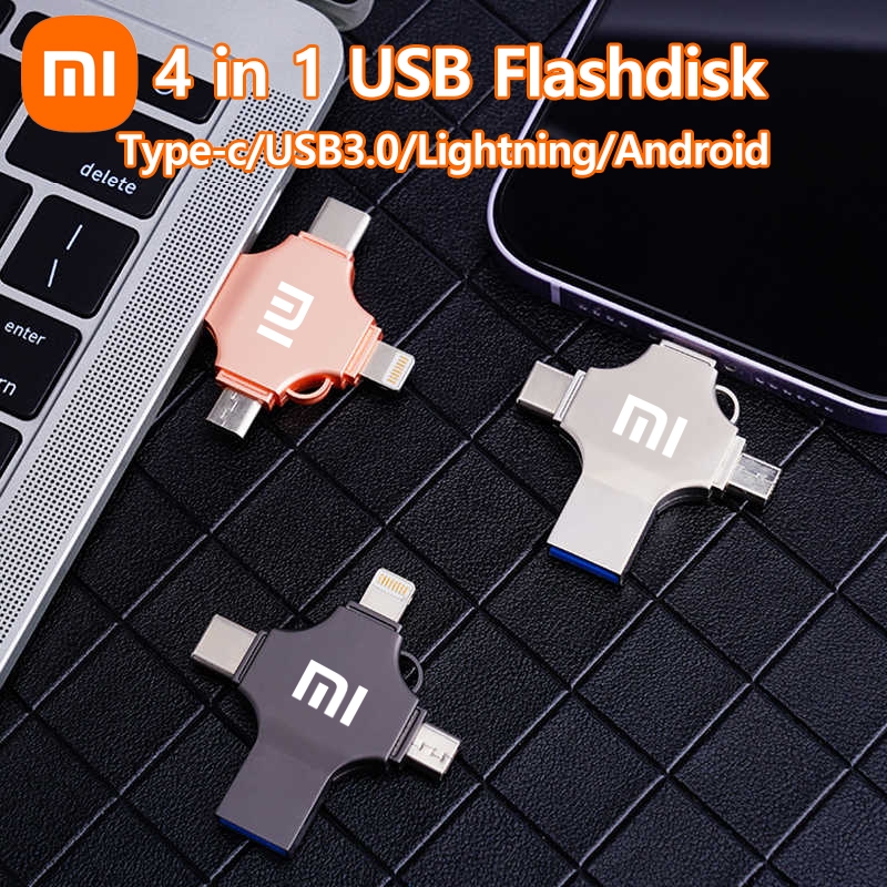 Jual U401 1TB Flashdisk OTG 4-in-1: Kompatibel dengan iPhone 6-15, USB ...