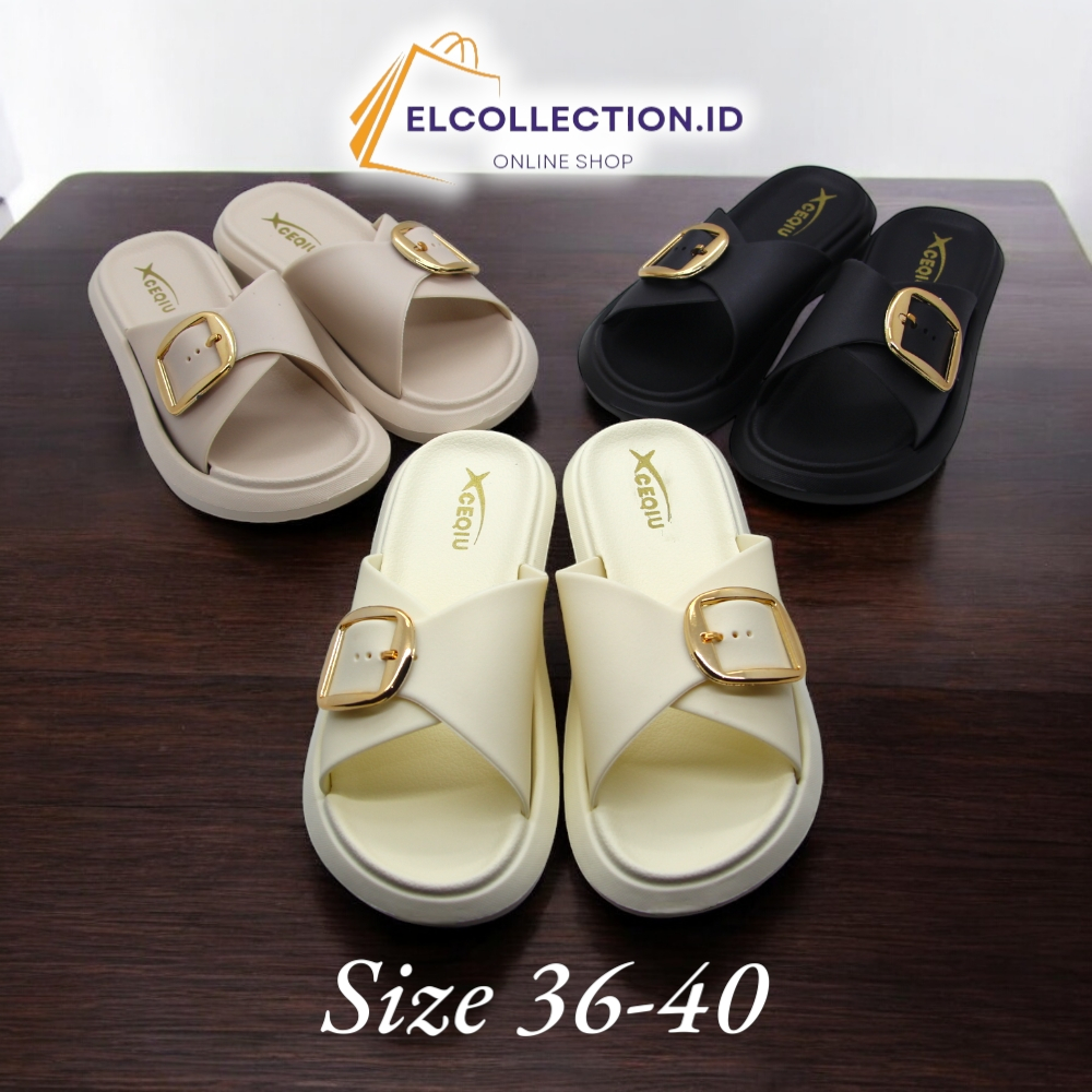 Jual EH-62 | Slip On Wanita Masa Kini Modis dan Viral | Sandal Selop ...