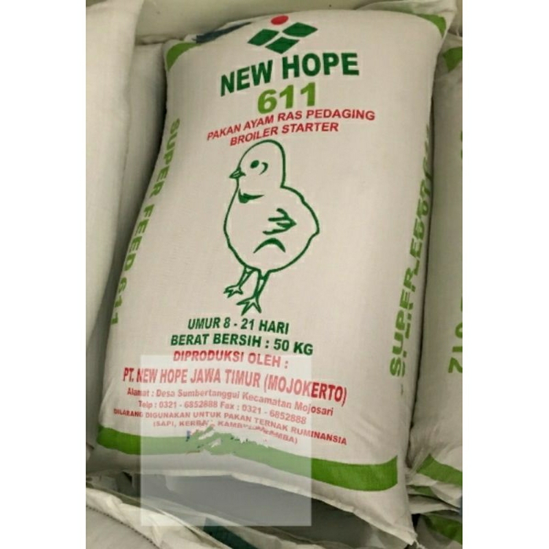 Jual New Hope Pur Pakan Ayam Starter Ayam Unggas Pedaging 611 | Shopee ...