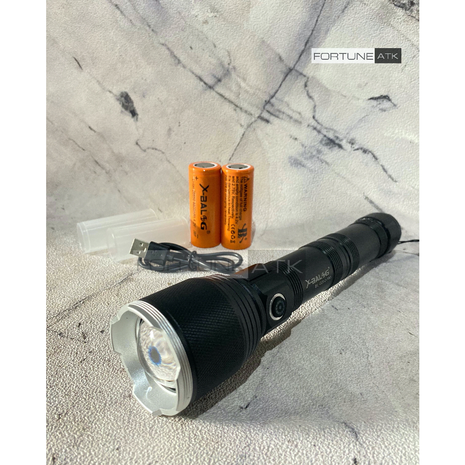 Jual SENTER LED CENTER FLASH LIGHT RECHARGERBLE P90 | Shopee Indonesia