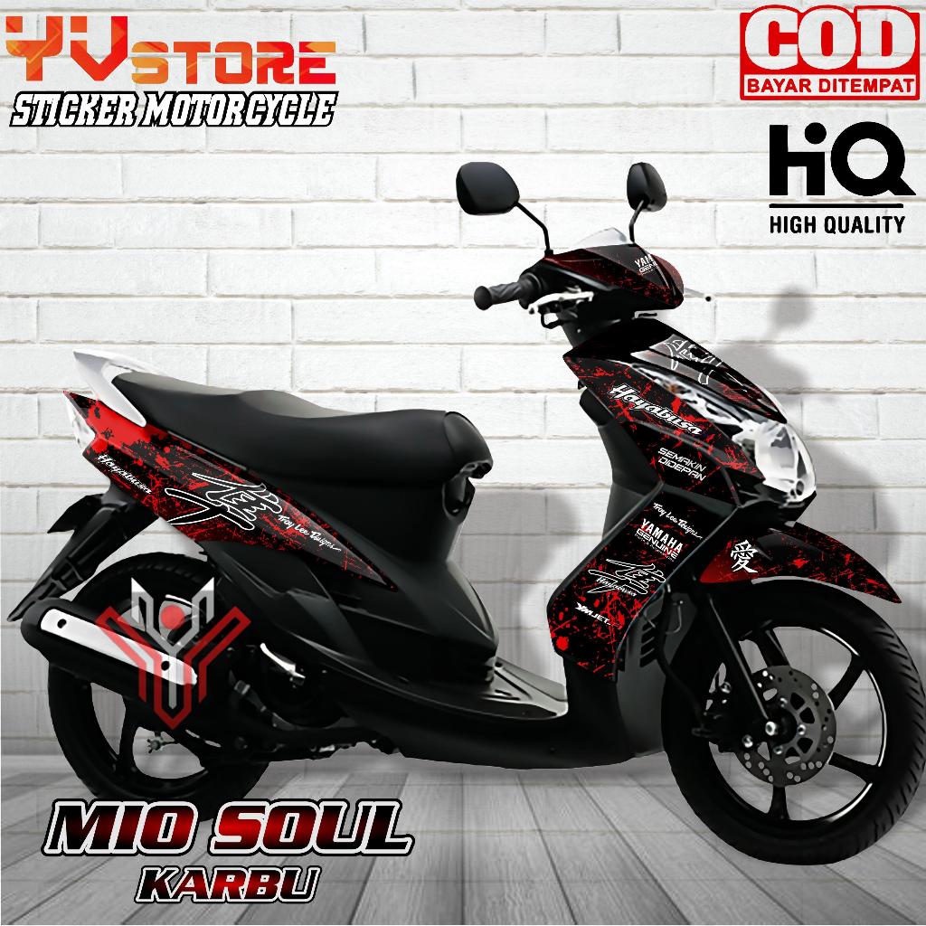 Jual Stiker Decal Yamaha Mio Soul Karbu Decal Mio Soul Karbu Fullbody ...