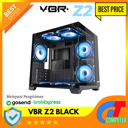 Jual NEW VBR Z2 Dual Chamber Case Black & White PC Casing M-ATX CPU ...