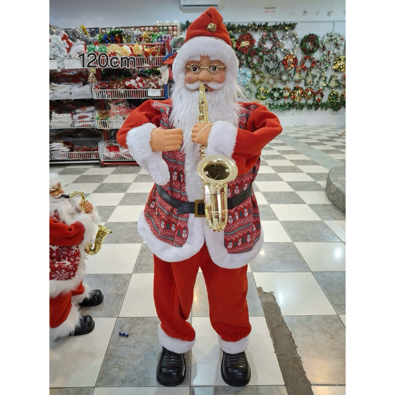 Jual Boneka Natal Santa Musik Goyang 90 cm, 120cm dan 180 cm / Boneka ...