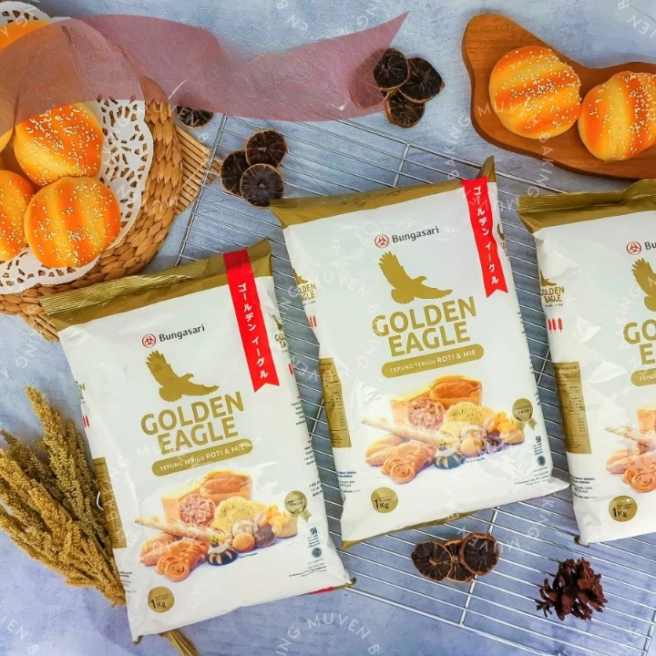 Jual Tepung Roti Golden Eagle Bungasari Berat 1kg | Shopee Indonesia