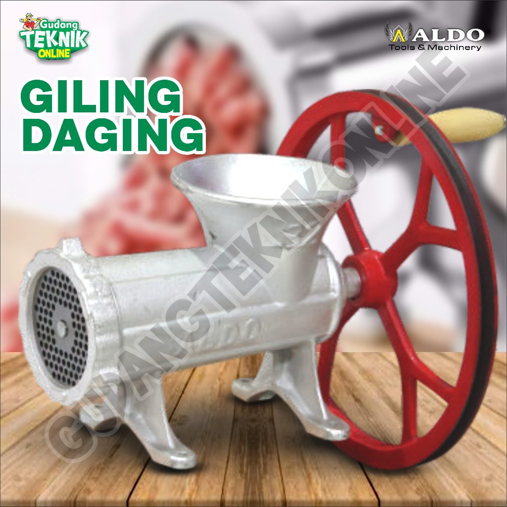 Jual Gilingan Daging Manual / ALDO Meat Grinder No 32 - Alat Gilingan ...
