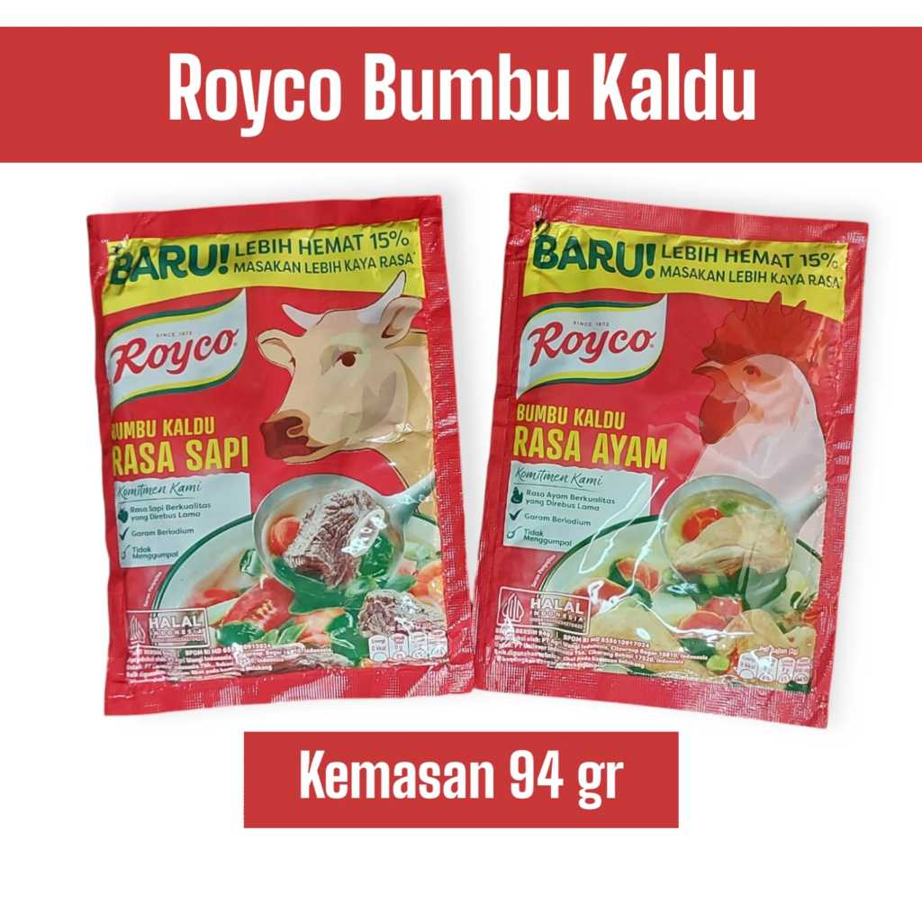 Jual ROYCO kemasan 94gr dan 220 gr Rasa Ayam dan Rasa Sapi | Shopee ...