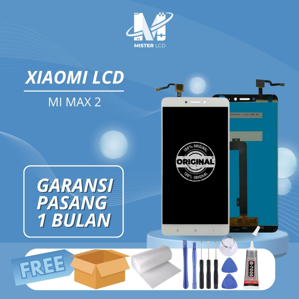 Jual LCD XIAOMI MI MAX 2 FULLSET ORIGINAL FREE LEM + OPENING SET ...