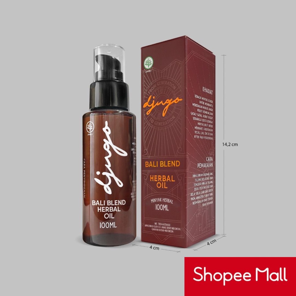 Jual MInyak Djugo Herbal Oil By Kutus Kutus - 100ml | Shopee Indonesia