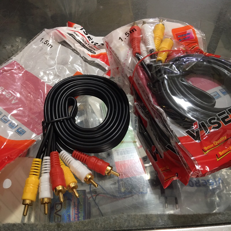 Jual Kabel RCA / Kabel untuk set top box 3 warna 1,5 Bagus | Shopee ...