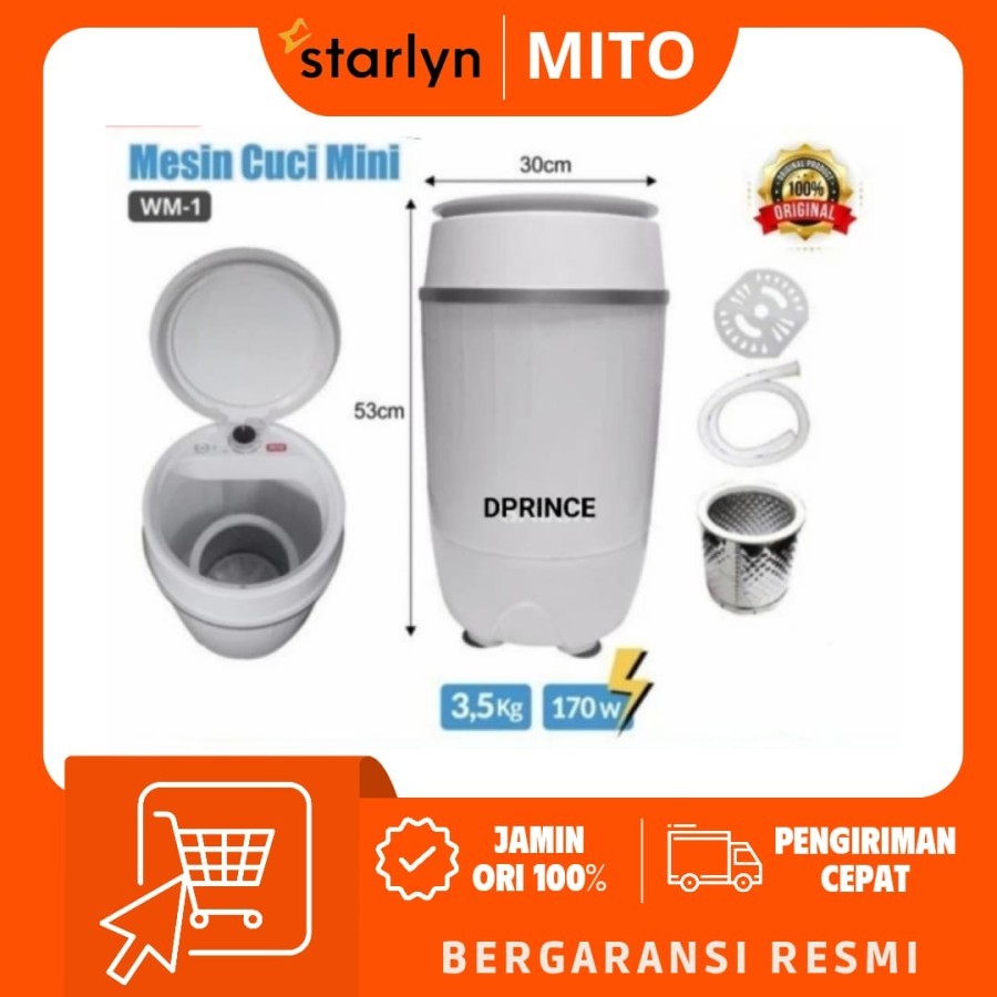 Jual Mito WM1 - Mesin Cuci Mini Portable 3,5 KG | Shopee Indonesia