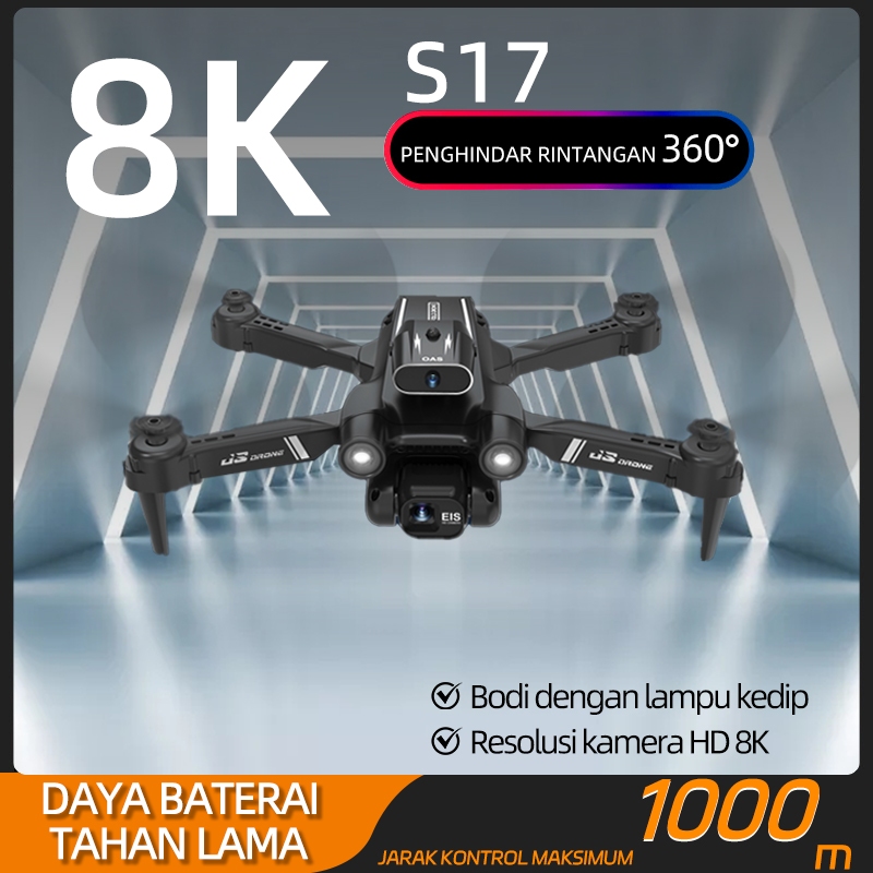 Jual S17 Drone kamera jarak jauh fotografi udara profesional murah dual ...