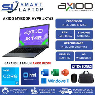 Jual Laptop Axioo MyBook Hype JKT48 Intel Core i3 1215U RAM 16GB 512GB SSD 14.0" FHD Windows 11 ...