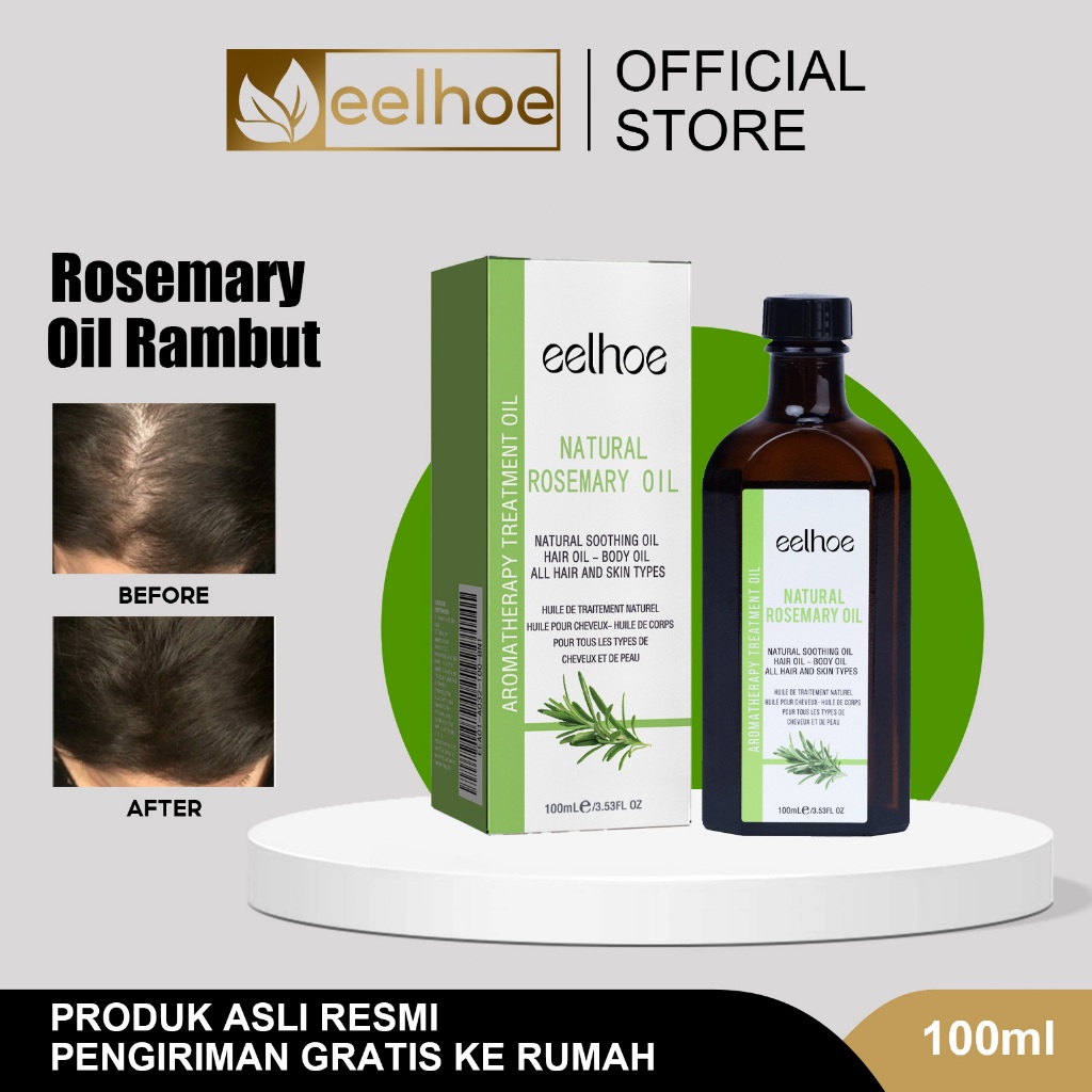 Jual EELHOE Rosemary Oil Rambut 100ml Rosemary Hair Growth Oil/Hair Oil ...