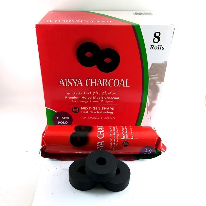 Jual Arang magic areng Aisya charcoal areng perbox isi 8 roll | Shopee ...