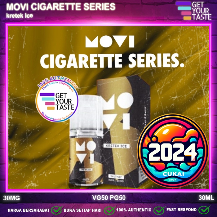 Jual Liquid MOVI Cigarette Kretek Ice Salt Nic 30ML Saltnic Series by ...