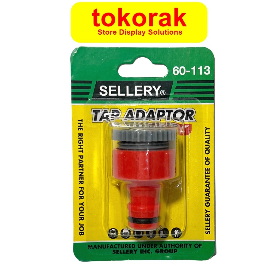 Jual TAP ADAPTOR KRAN 1/4" - 3/4" 60-113 SELLERY TAP CONNECTOR KRAN AIR 1/4 - 3/4 INCH QUICK ...