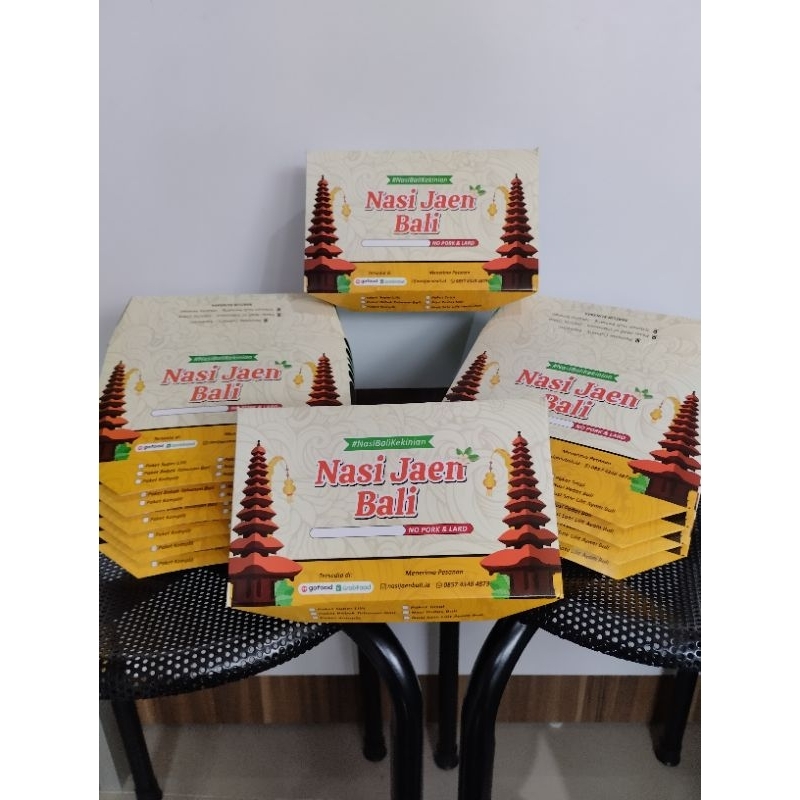 Jual Cetak Kemasan CUSTOM PRINT Lunch Box Siap Pakai Size M Food Grade ...