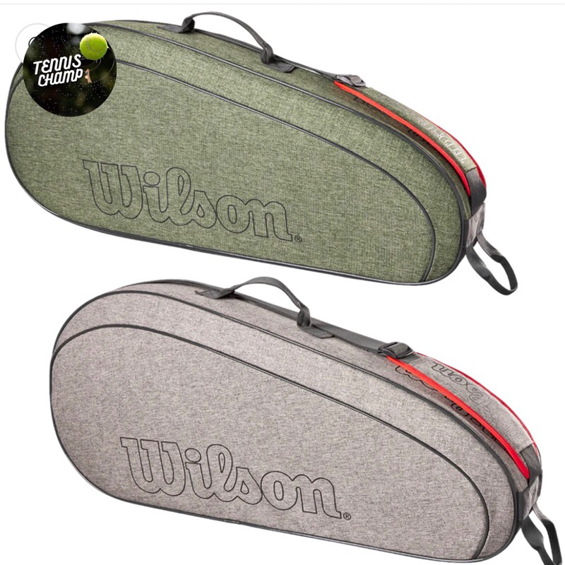 Jual Tas Tenis Wilson Team 3pk Green Heather Grey Heather/Tennis Bag ...