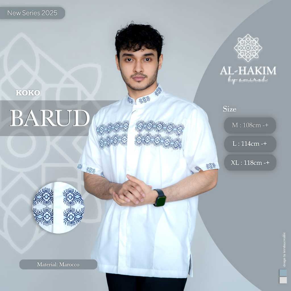 Jual NEW Koko Barud - Koko Al Hakim by Amiroh Ready Stock Lebaran 2025 ...