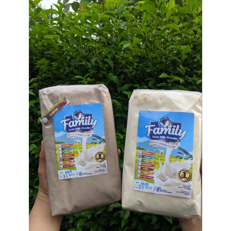 Jual Susu Kambing Etawa Grade A "FAMILY" GOAT MILK powder 1 kg | Shopee ...
