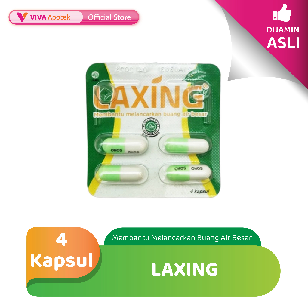 Jual Laxing 400 mg untuk Melancarkan BAB (4 Kapsul) | Shopee Indonesia