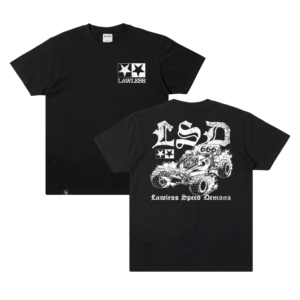 Jual Lawless Jakarta - Lawless Speed Demons T-shirt - Black | Shopee ...