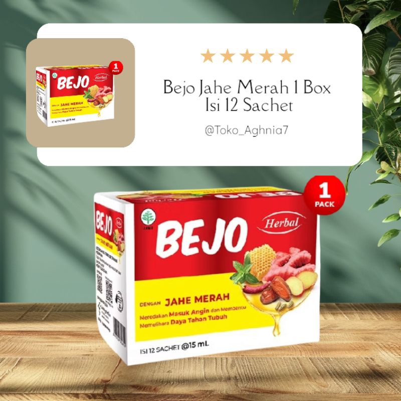 Jual Bejo Jahe Merah 1 Box Isi 12 Sachet | Shopee Indonesia