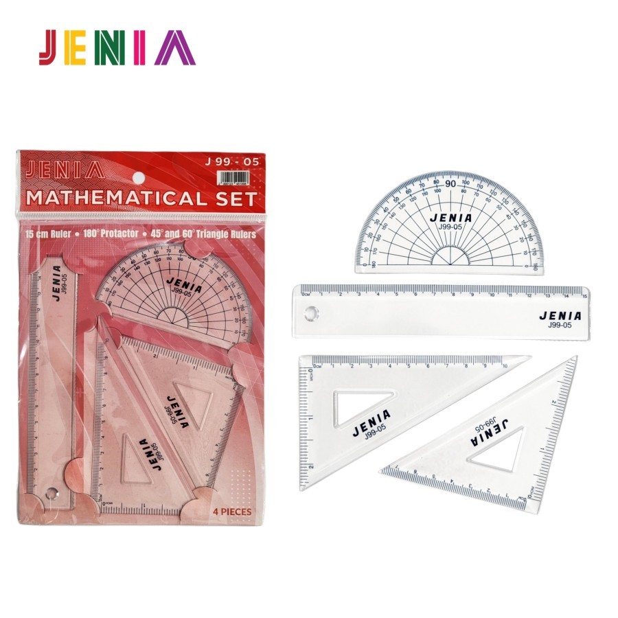 Jual Penggaris Mathematical Set Jenia J99-05 | Shopee Indonesia