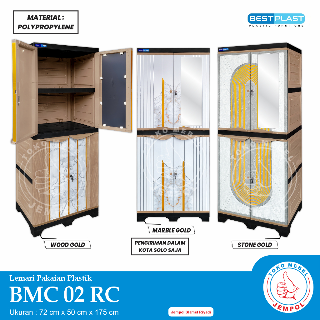 Jual Lemari Plastik BMC 2P RC BEST PLAST/ Lemari Plastik Serbaguna / Modul Cabinet | Shopee ...