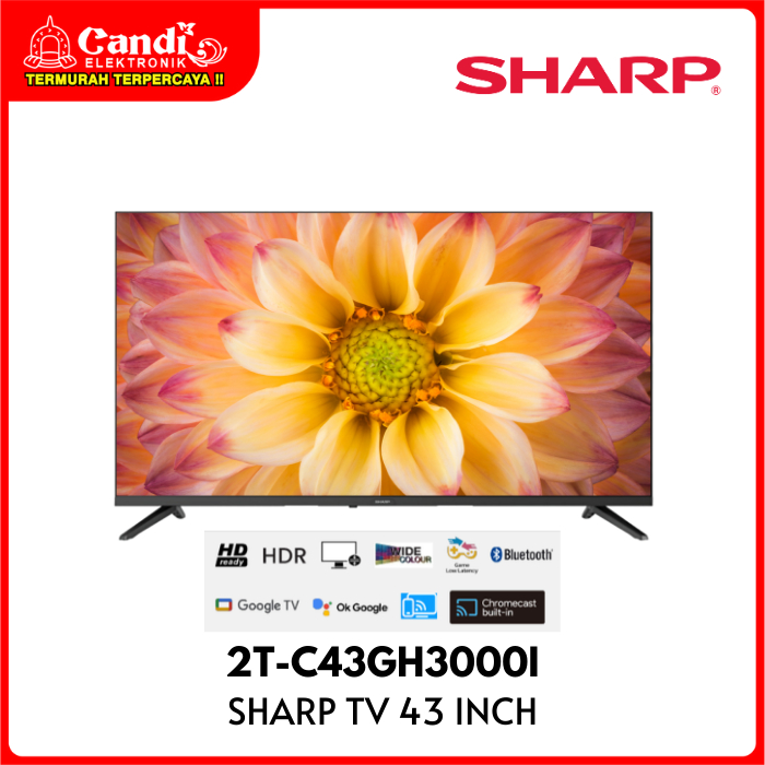 Jual TV SHARP 2T-C43GH3000i 43 Inch GoogleTV HDR10 TV Sharp 2K C43GH3000i 43GH3000i | Shopee ...