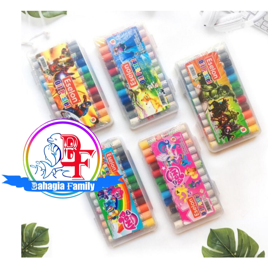 Jual Crayon / oil pastel / krayon set Nano Nano ukuran sedang isi 12 ...