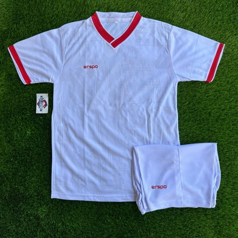 Jual (BISA COD) Setelan Futsal Baju bola Jersey bola Timnas putih ...