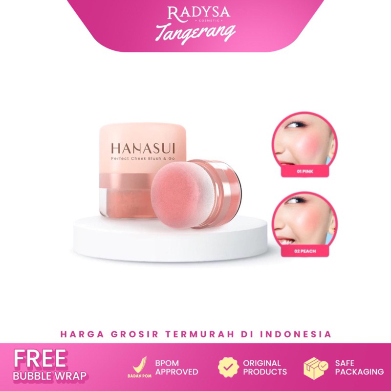 Jual 𝐑𝐀𝐃𝐘𝐒𝐀 𝐓𝐆𝐑 - HANASUI Blush & Go Powder / Perfect Cheek Blush On ...