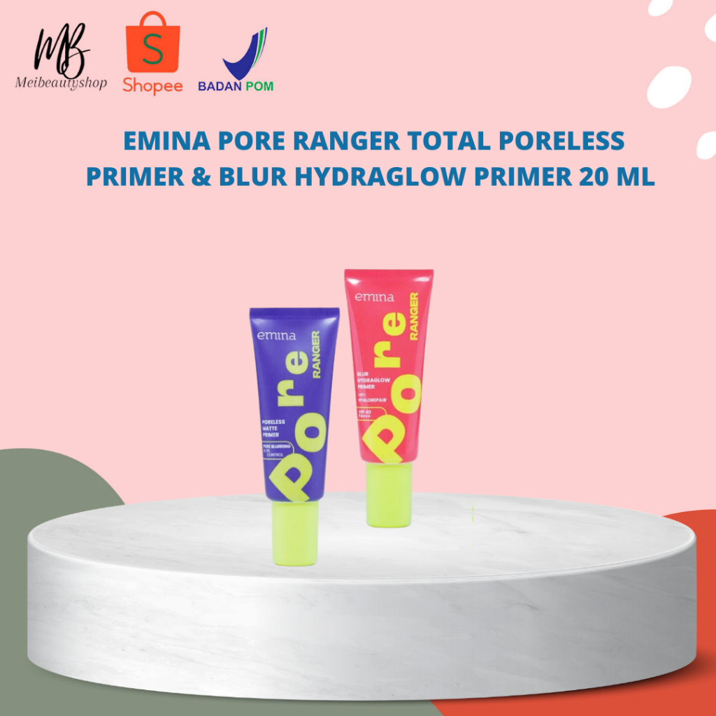 Jual Emina Pore Ranger Total Poreless Primer & Blur Hydraglow Primer 20 ...