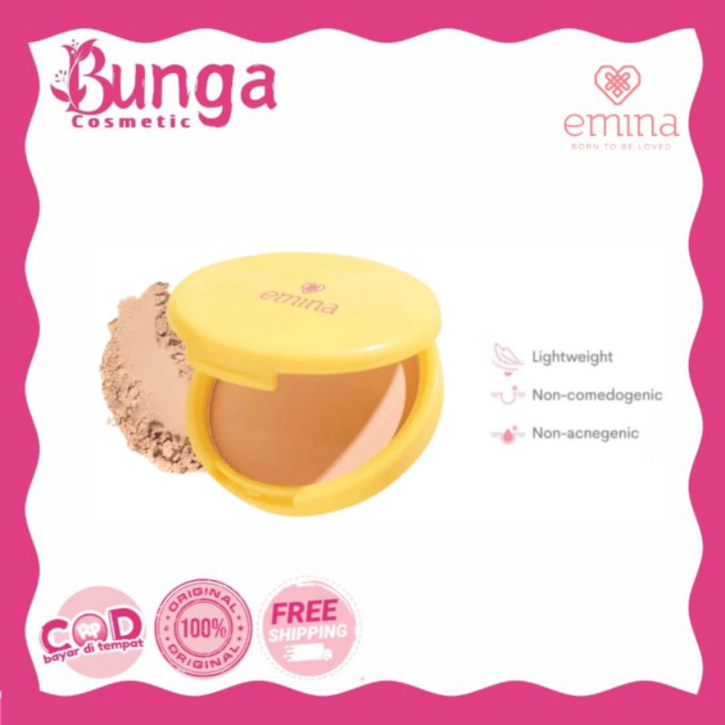 Jual Emina Daily Matte Compact Powder 11 gr | Shopee Indonesia