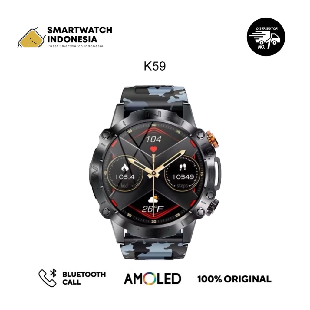 Jual K59 Amoled Screen + Bluetooth Call Smartwatch | Shopee Indonesia
