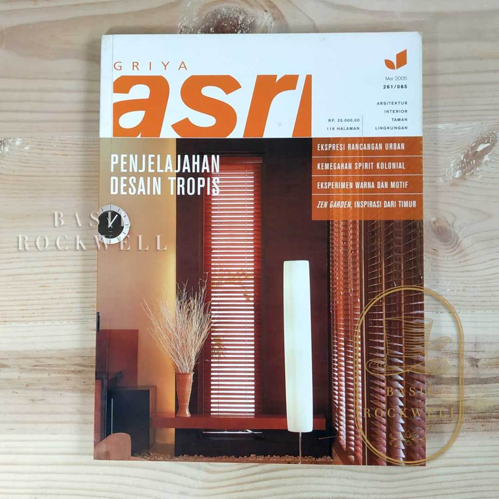 Jual Griya Asri Majalah Arsitektur Edisi Mei 2005 Desain Interior Taman ...