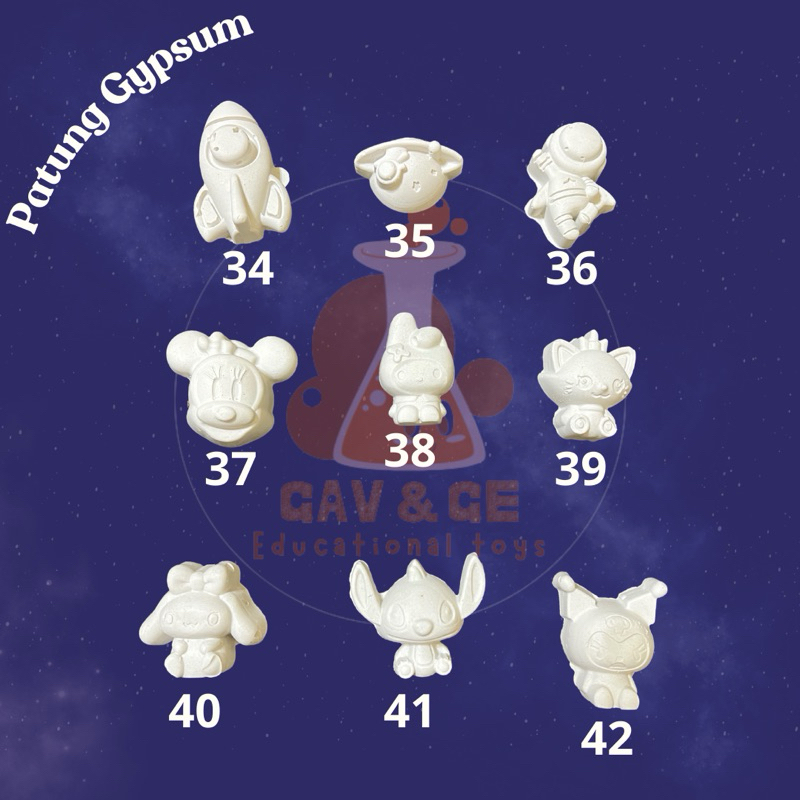 Jual PATUNG GIFSUM GYPSUM / MEWARNAI GYPSUM / PATUNG | Shopee Indonesia