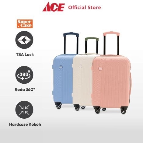 Jual KODE A66B Ace Supercase Cookies Koper Abs Tsa Lock Luggage ...