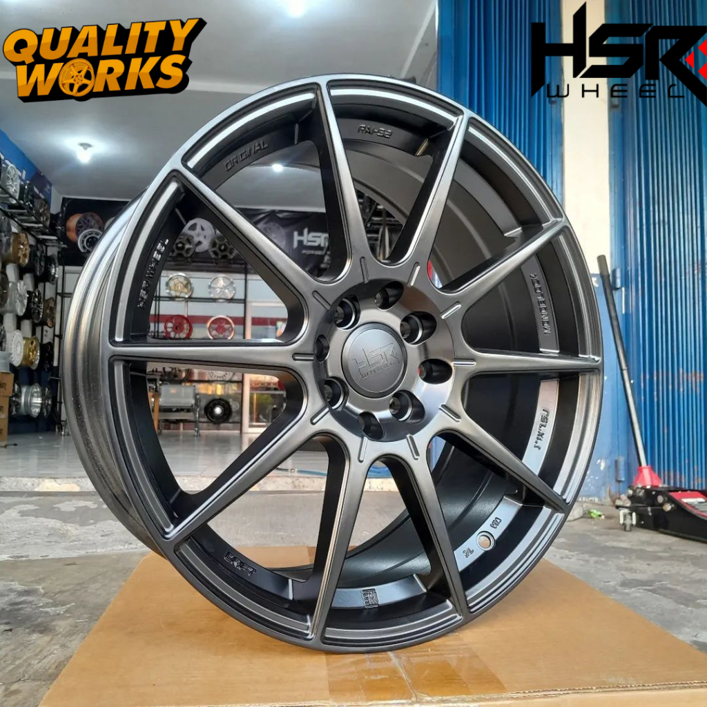 Jual Velg Racing Murah Yaris Trd 2024 Pelek Hsr Rai s2 R17 Lebar 7,5 Rata Warna Hitam Pnp Alvez ...