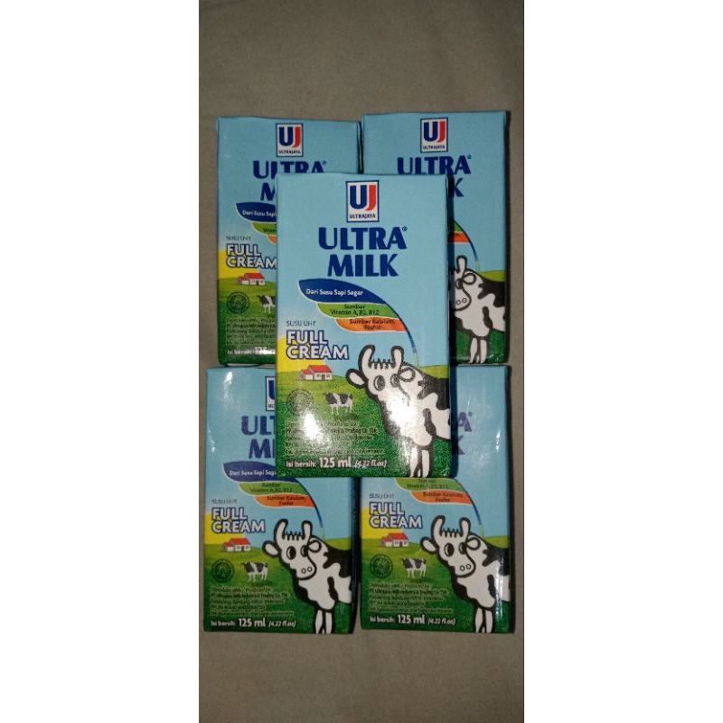 Jual ULTRA MILK 125 ML FULL CREAM ATAU COKELAT | Shopee Indonesia