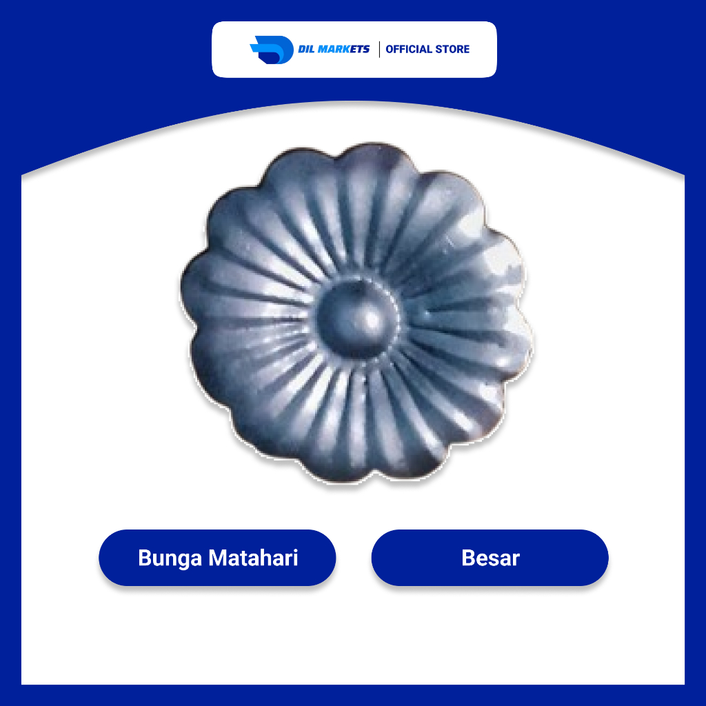 Jual ornamen hiasan pagar bunga matahari besar besi plat tralis besi ...