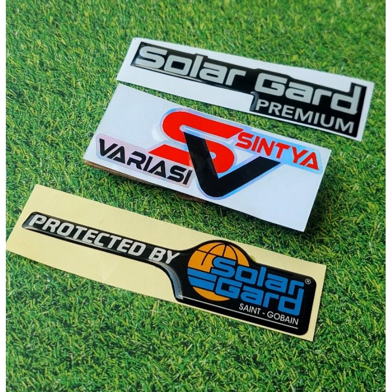 Jual STICKER EMBLEM SOLAR GARD DAN PROTECTED BY SOLAR GARD STICKER ...