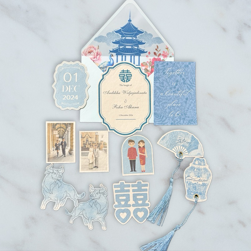 Jual Sangjit / Wedding Keepsake Undangan Pernikahan Card Property ...