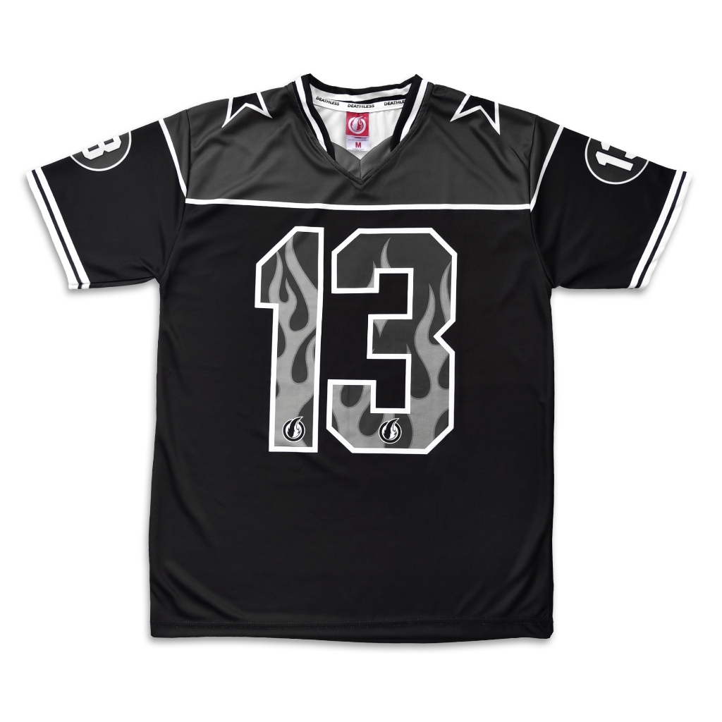 Jual DEATHLESS JERSEY | BLACK FIRE | STREET WEAR | JERSEY NFL | JERSEY ...