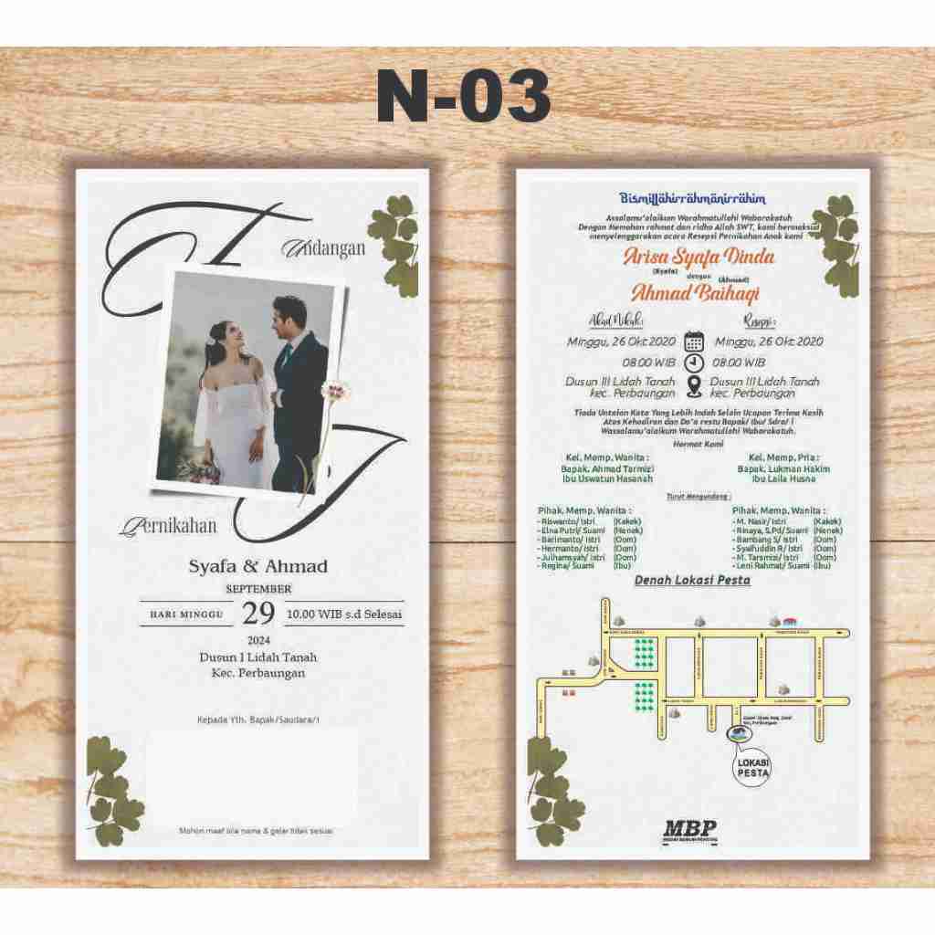 Jual UNDANGAN UNDANGAN NIKAH PERNIKAHAN BISA LETAK FOTO KAMU, MURAH ...