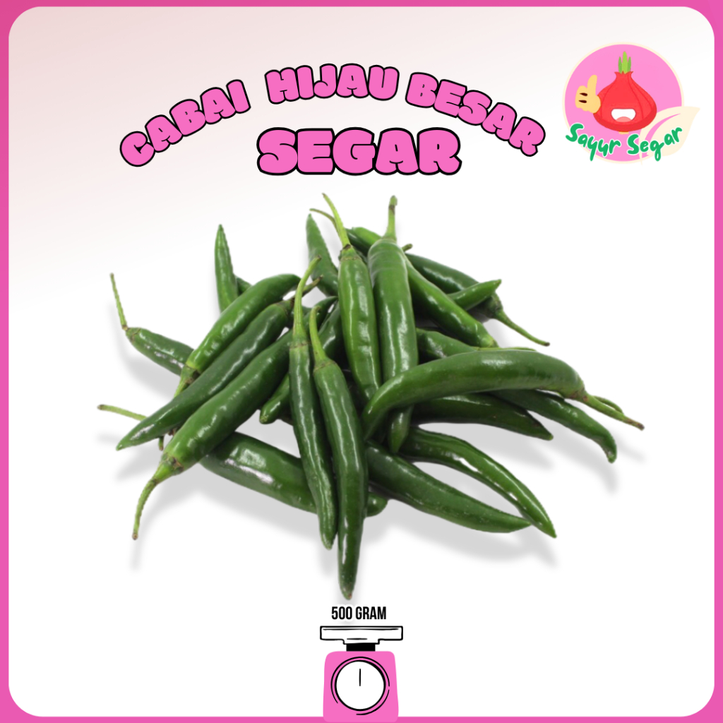 Jual Sayur Segar - Cabai Hijau Besar Segar / Large Green Chili | Shopee ...