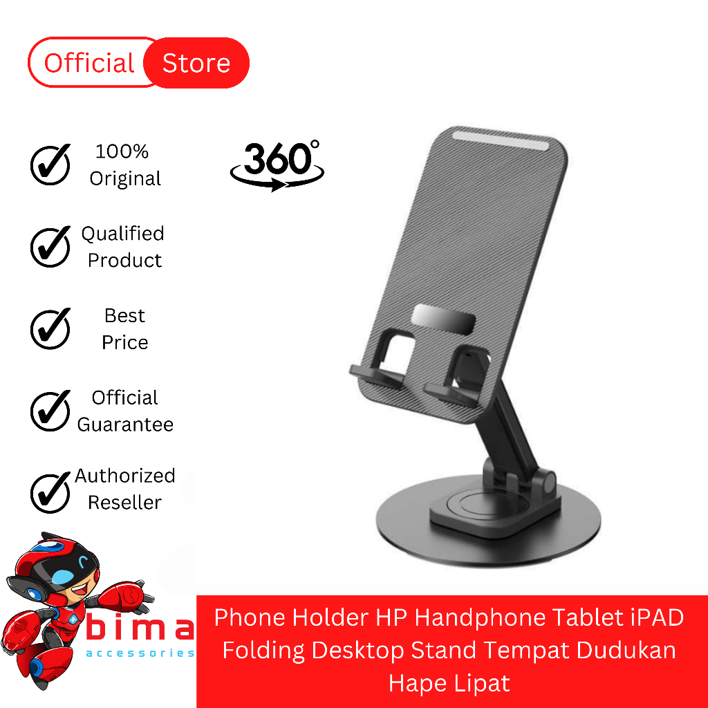 Jual Phone Holder HP Handphone Tablet iPAD Laptop Folding Desktop Stand ...